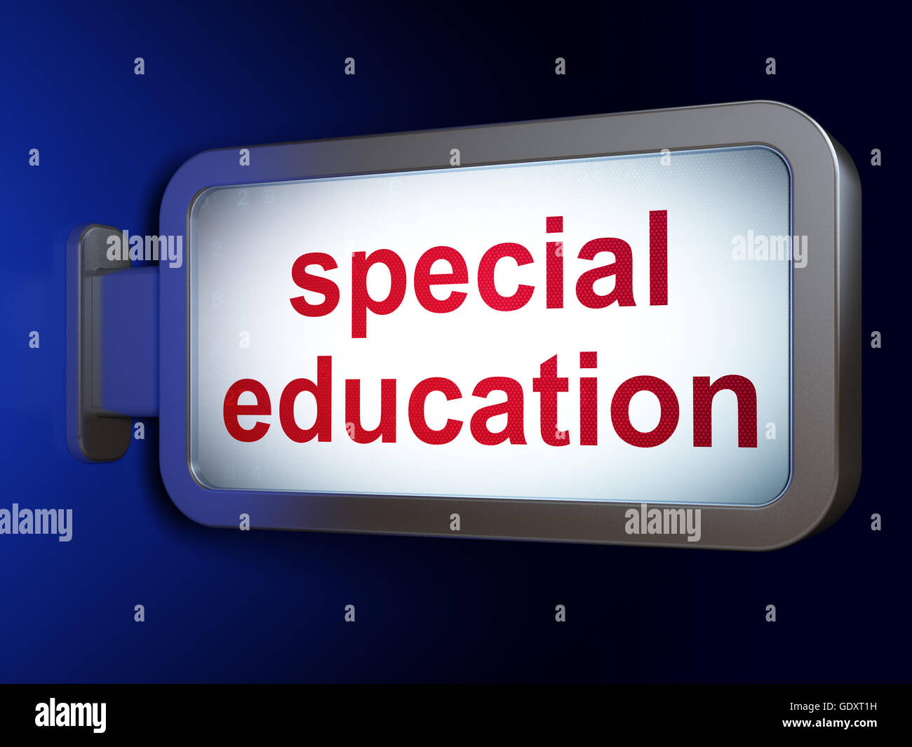 Learning concept: Special Education on billboard background Stock Photo ...