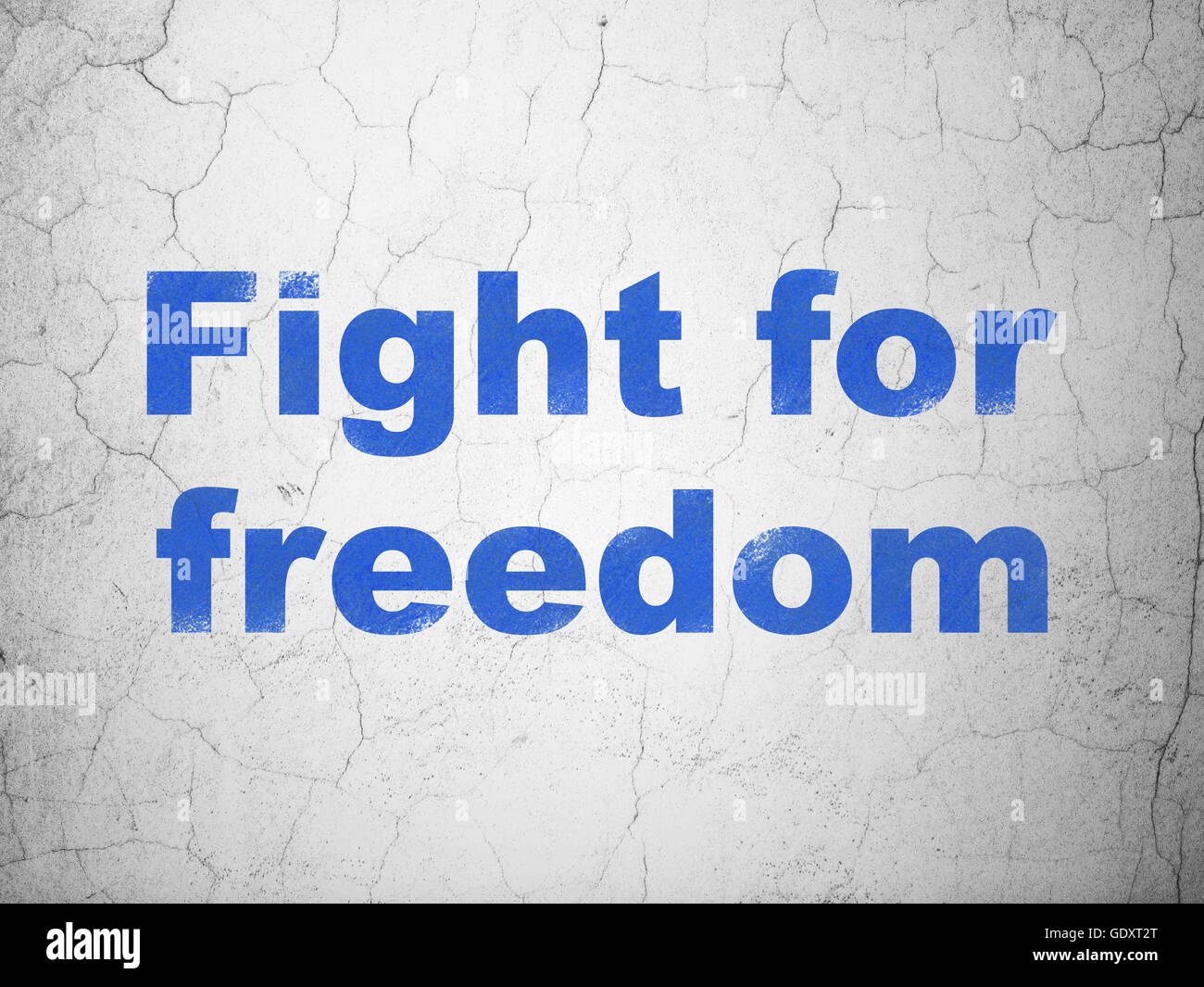 Political concept: Fight For Freedom on wall background Stock Photo - Alamy
