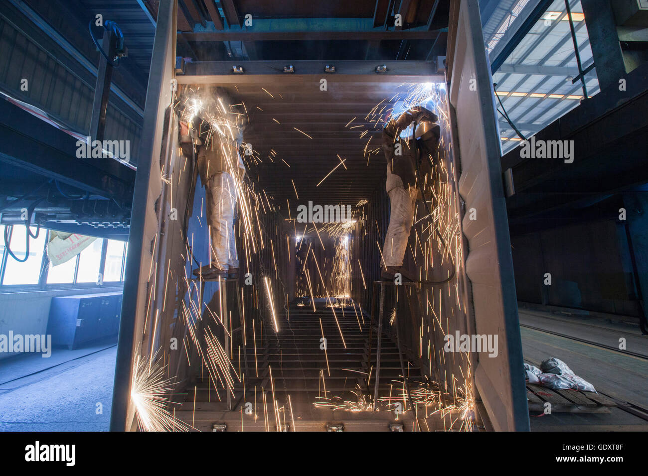 Container factory in Shanghai, 2015 Stock Photo - Alamy