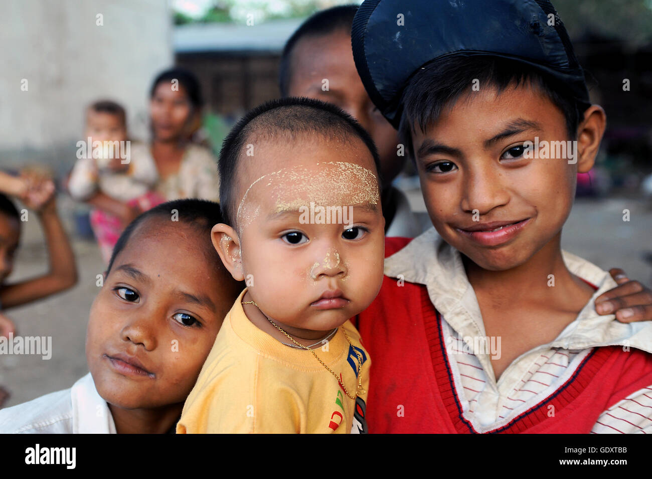 MYANMAR. Yangon. 2014. Children Stock Photo - Alamy