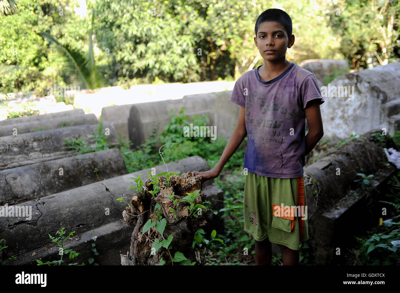 MYANMAR. Yangon. 2013. Burmese Boy Stock Photo - Alamy