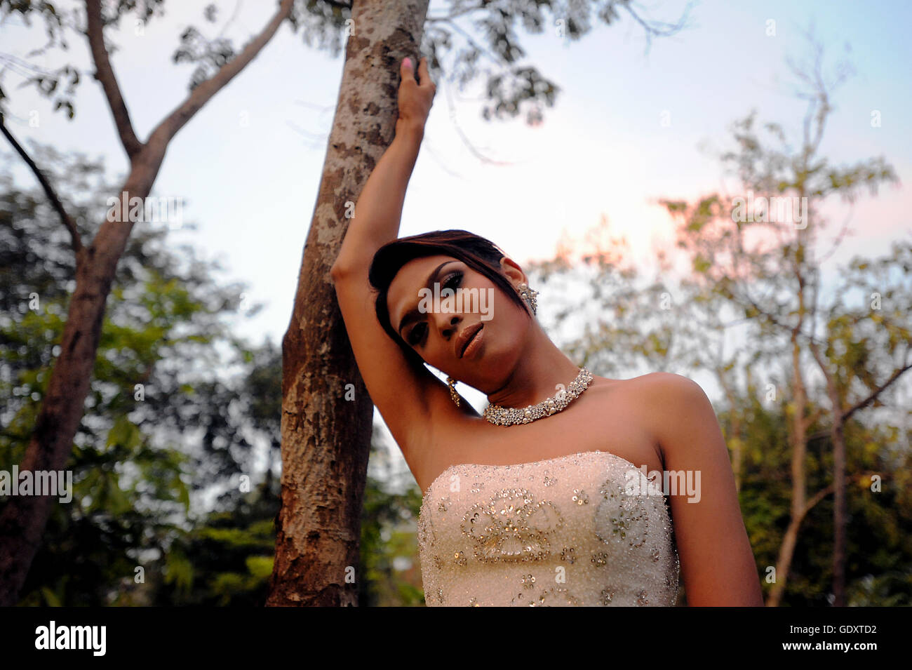 MYANMAR. Yangon. 2013. Transgender at the park Stock Photo - Alamy
