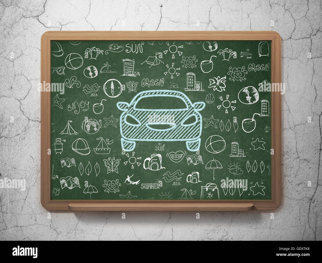 Car drawing on chalkboard car hi-res stock photography and images - Alamy