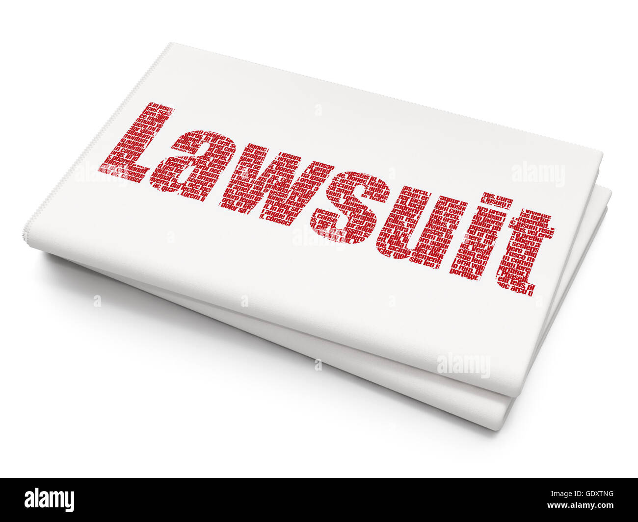 Law concept: Lawsuit on Blank Newspaper background Stock Photo - Alamy