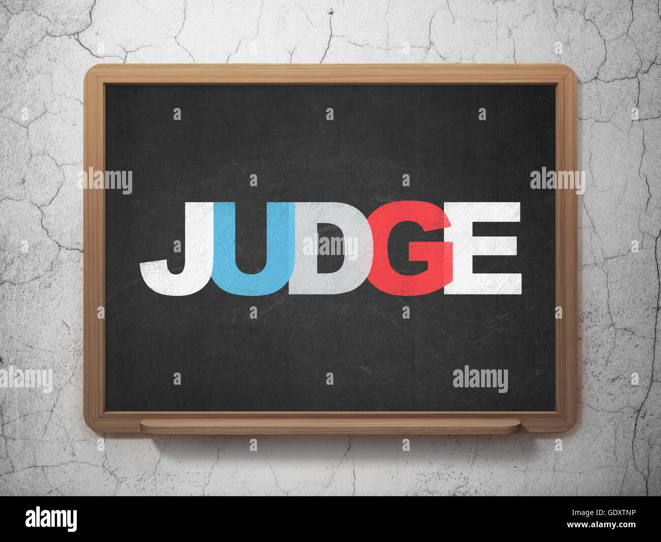 Law concept: Judge on School board background Stock Photo - Alamy