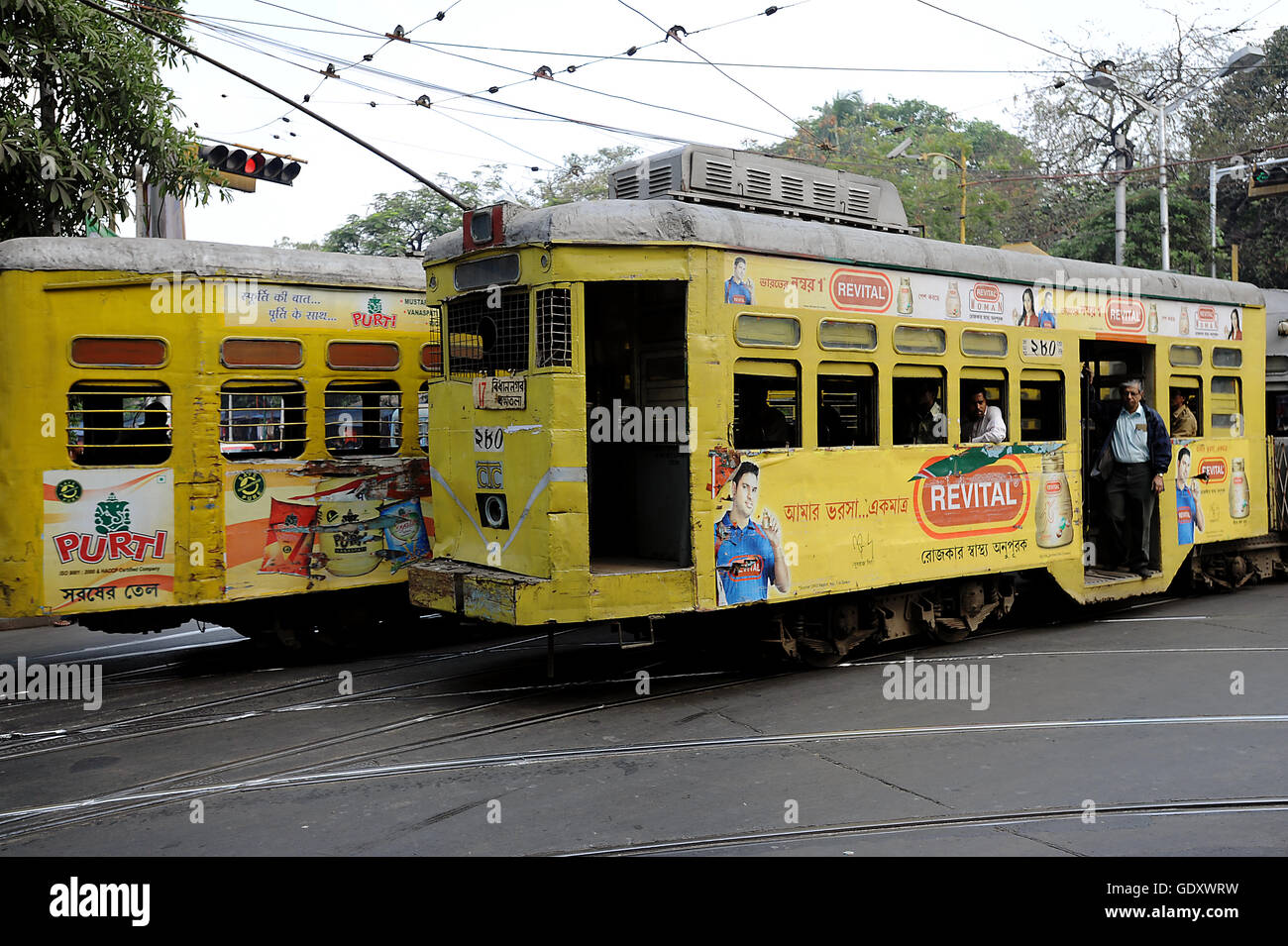 INDIA. Kolkata. 2011. Tramway Stock Photo - Alamy