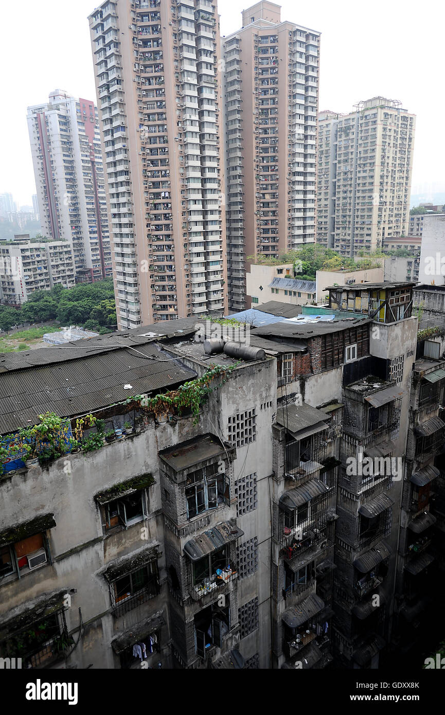 CHINA. Chongqing. 2012. Residential high-rise buildings Stock Photo - Alamy