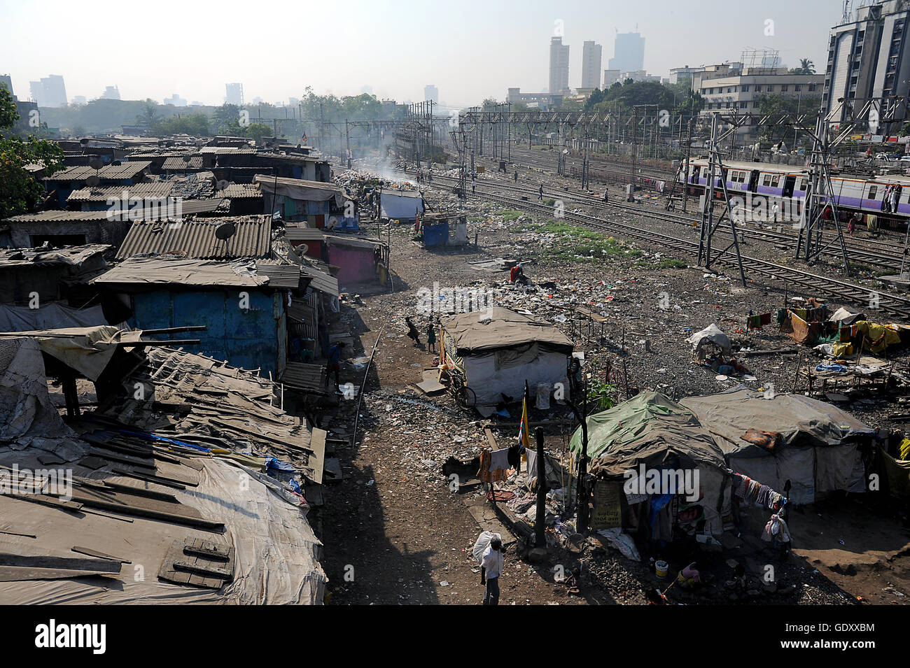 Dharavi aerial hi-res stock photography and images - Alamy