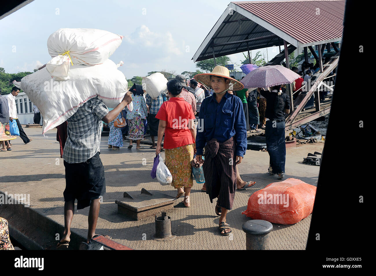 Yangon pansodan road hi-res stock photography and images - Alamy