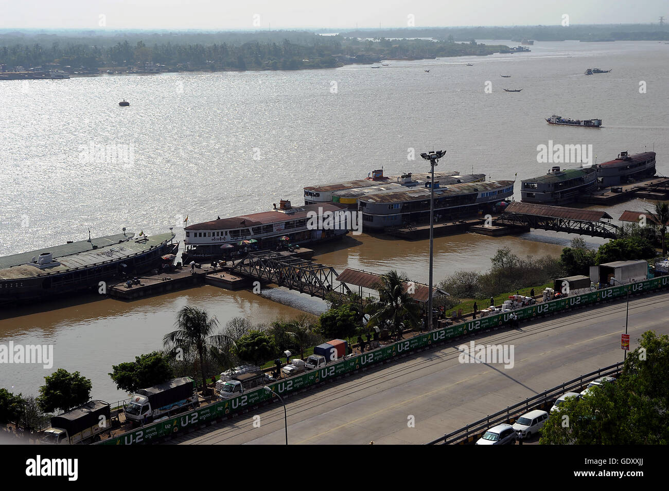 Yangon river from above hi-res stock photography and images - Alamy