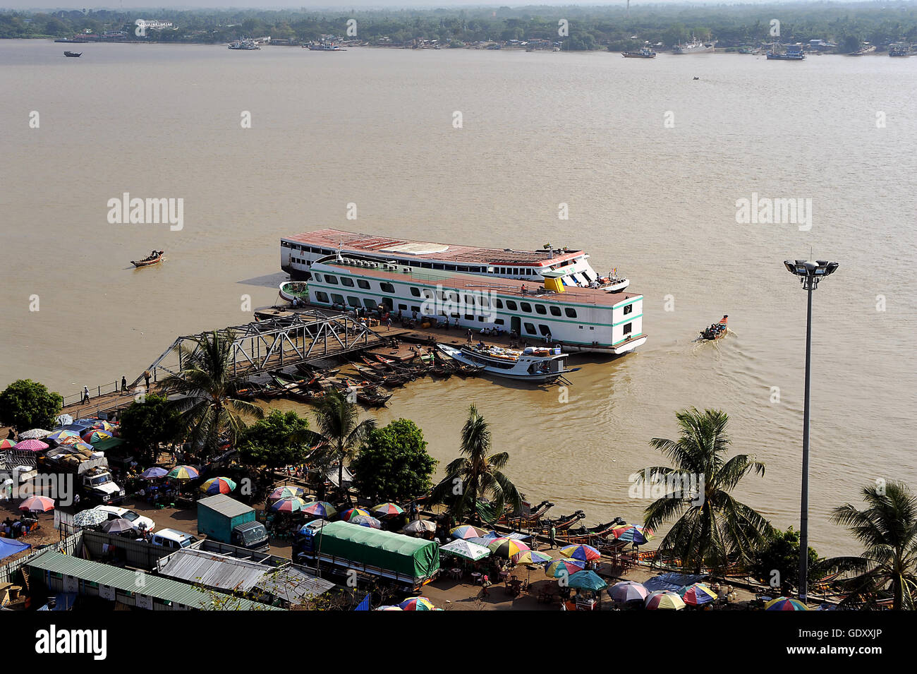 Yangon river from above hi-res stock photography and images - Alamy