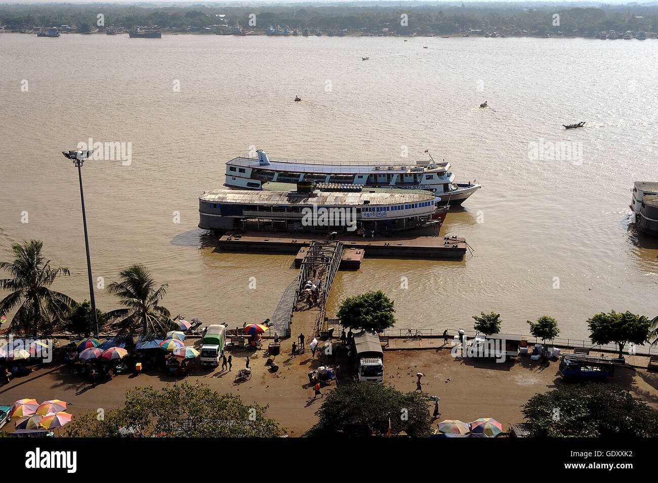 Yangon river from above hi-res stock photography and images - Alamy