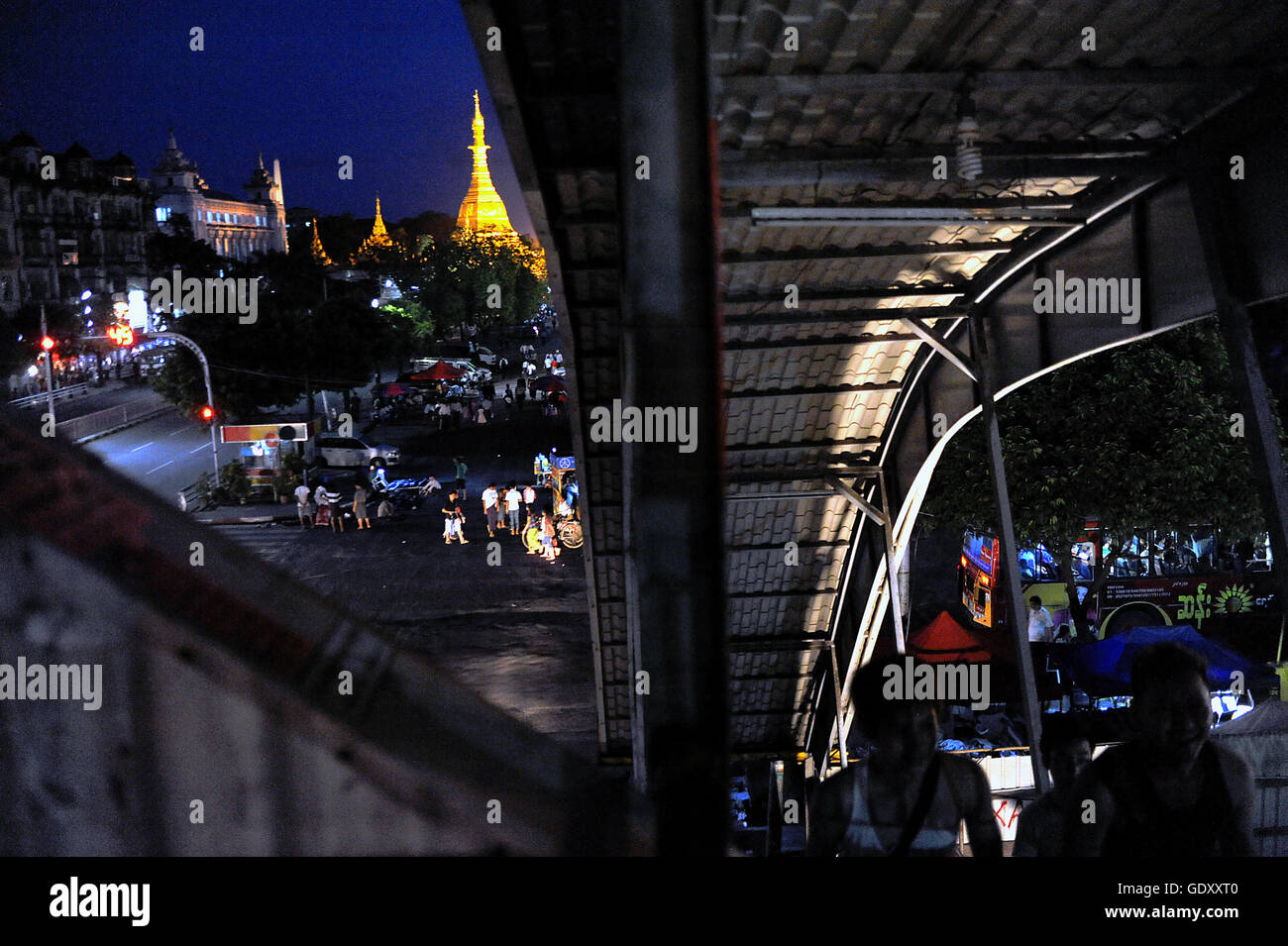 MYANMAR. Yangon. 2013. Sule Square Stock Photo - Alamy