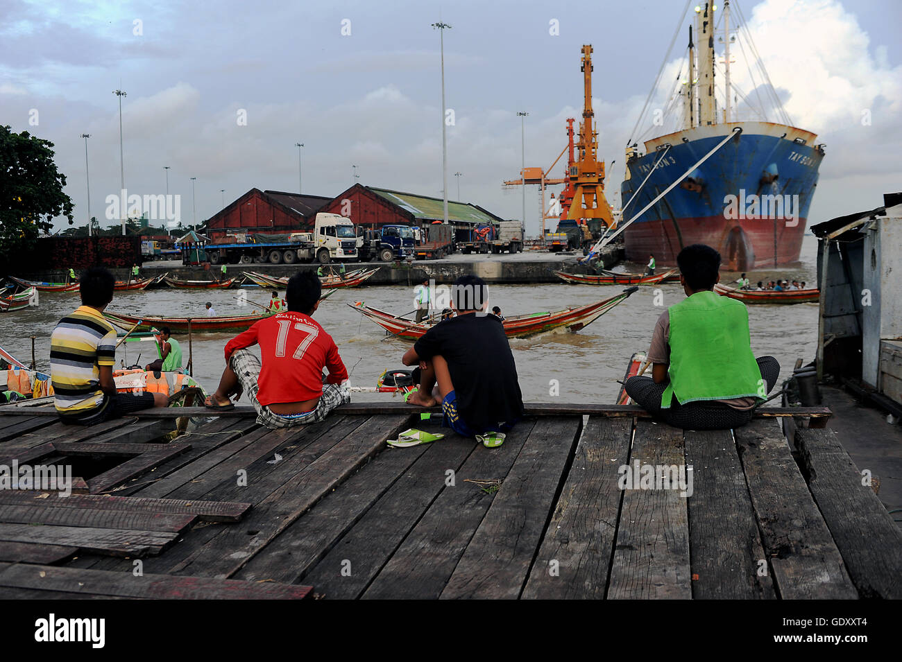 Yangon pansodan road hi-res stock photography and images - Alamy