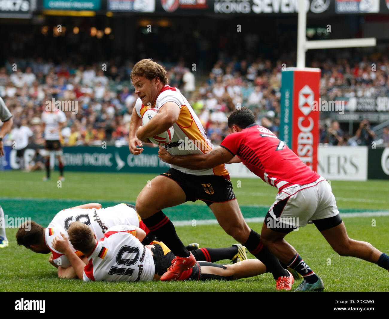 German Rugby national team at Hong Kong Sevens 2016 Stock Photo - Alamy
