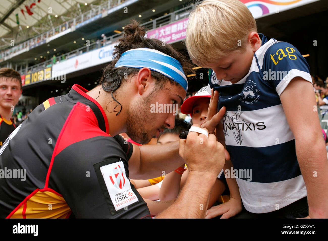 German Rugby national team at Hong Kong Sevens 2016 Stock Photo - Alamy