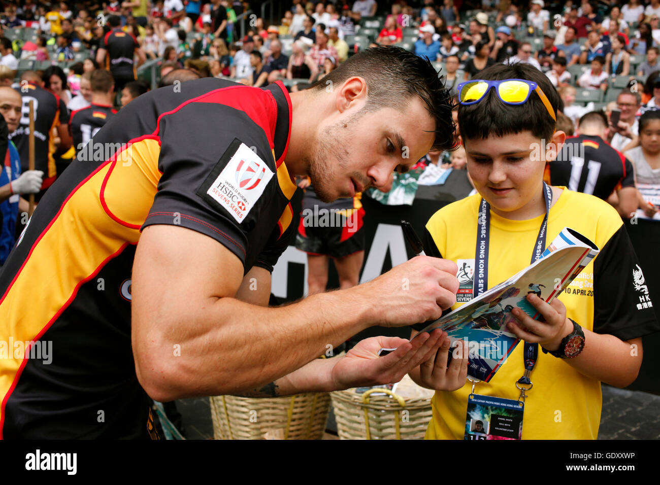 German Rugby national team at Hong Kong Sevens 2016 Stock Photo - Alamy