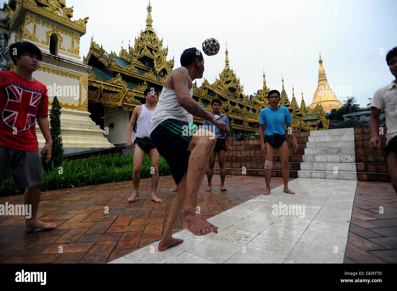 Chinlone hi-res stock photography and images - Alamy