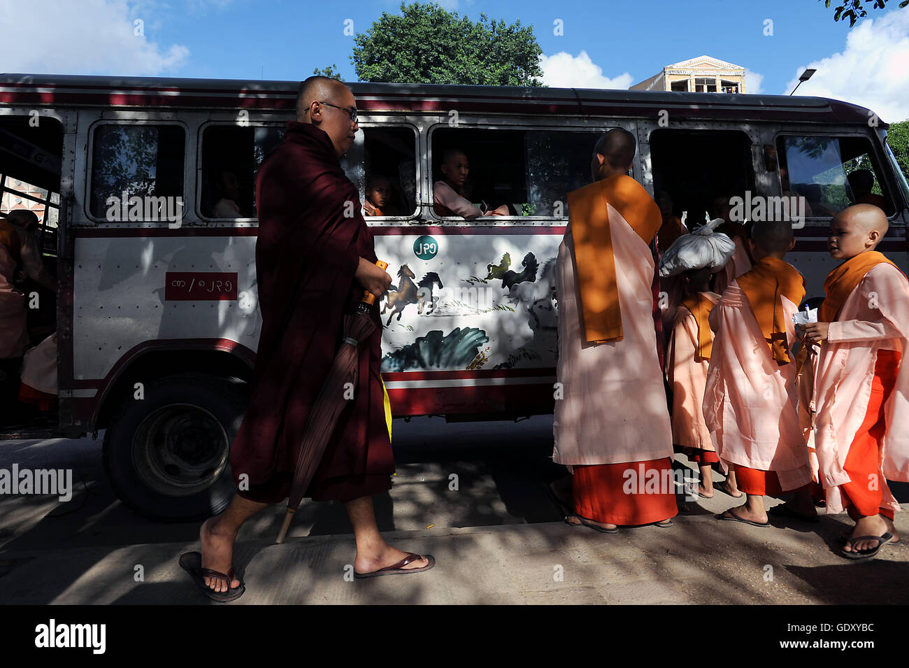 MYANMAR. Yangon. 2013. Street scene Stock Photo - Alamy