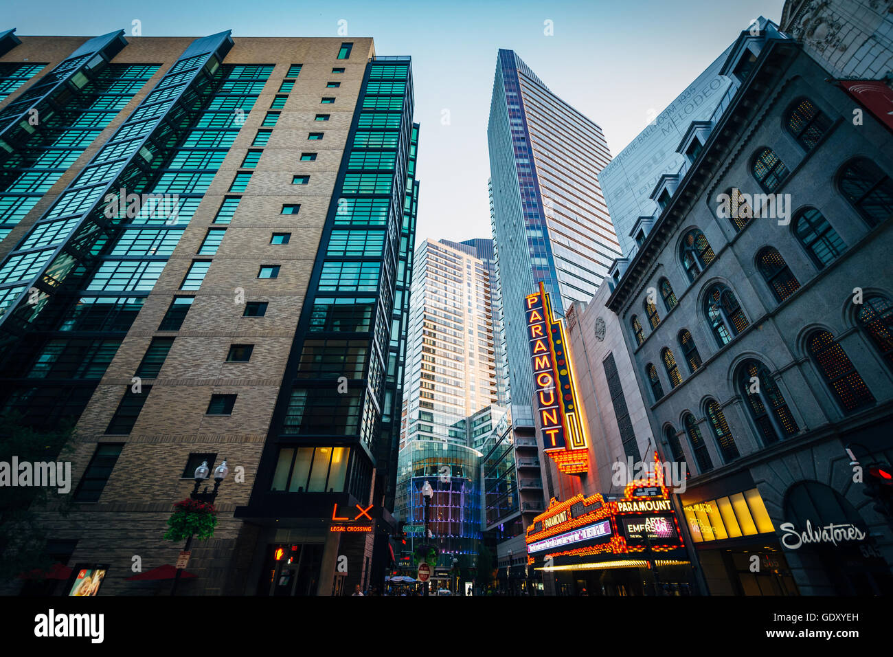 Boston theater district hi-res stock photography and images - Alamy