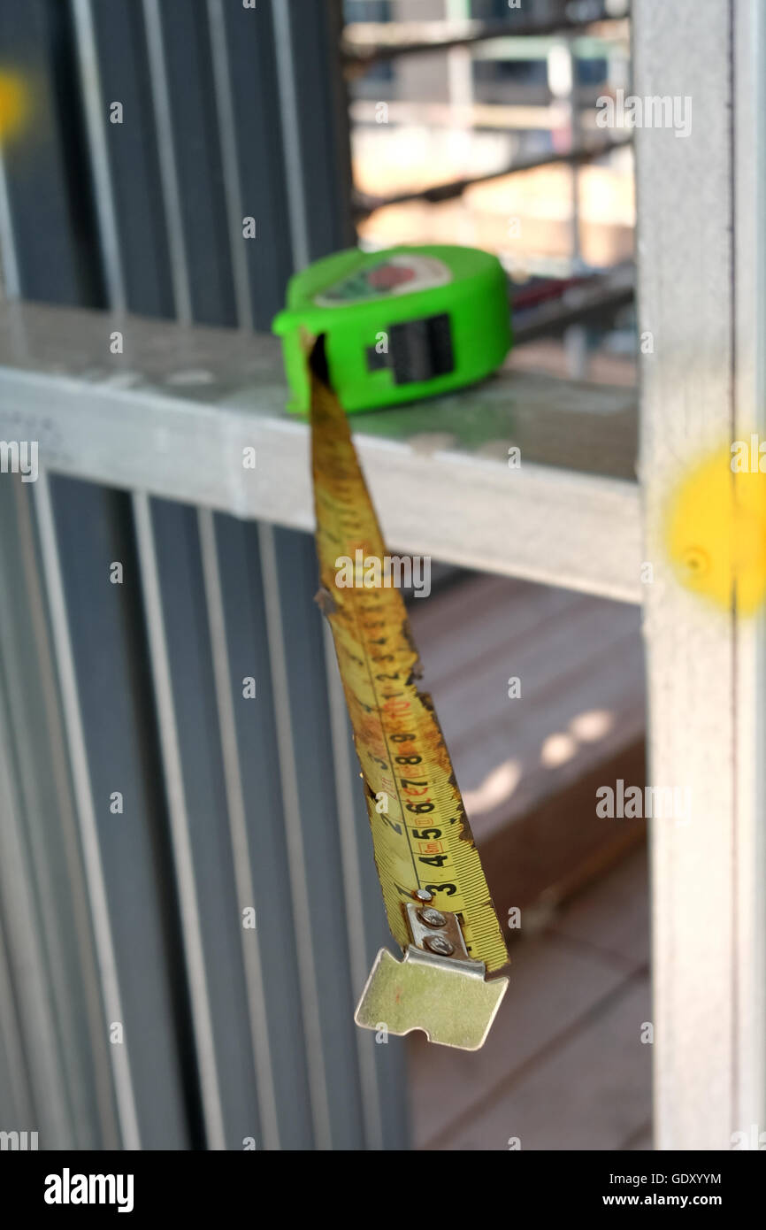 20th July 2016, Conceptual image of accuracy in construction or ...