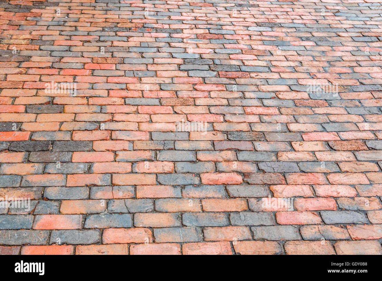 Grey and red brick stone street sidewalk, Toronto Stock Photo - Alamy