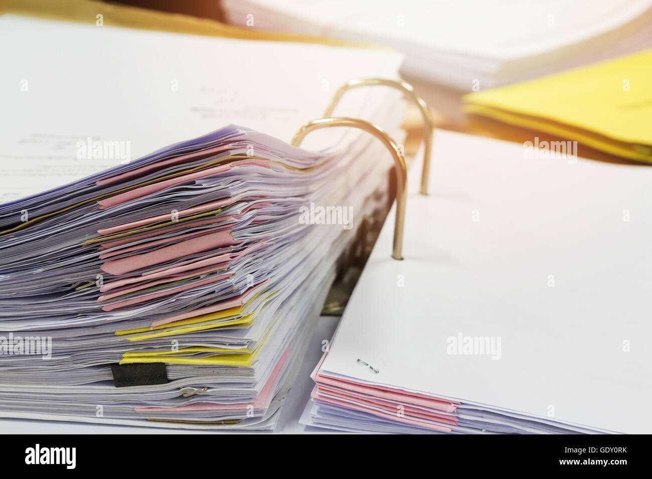Messy File Folder Close Up High Resolution Stock Photography and Images ...