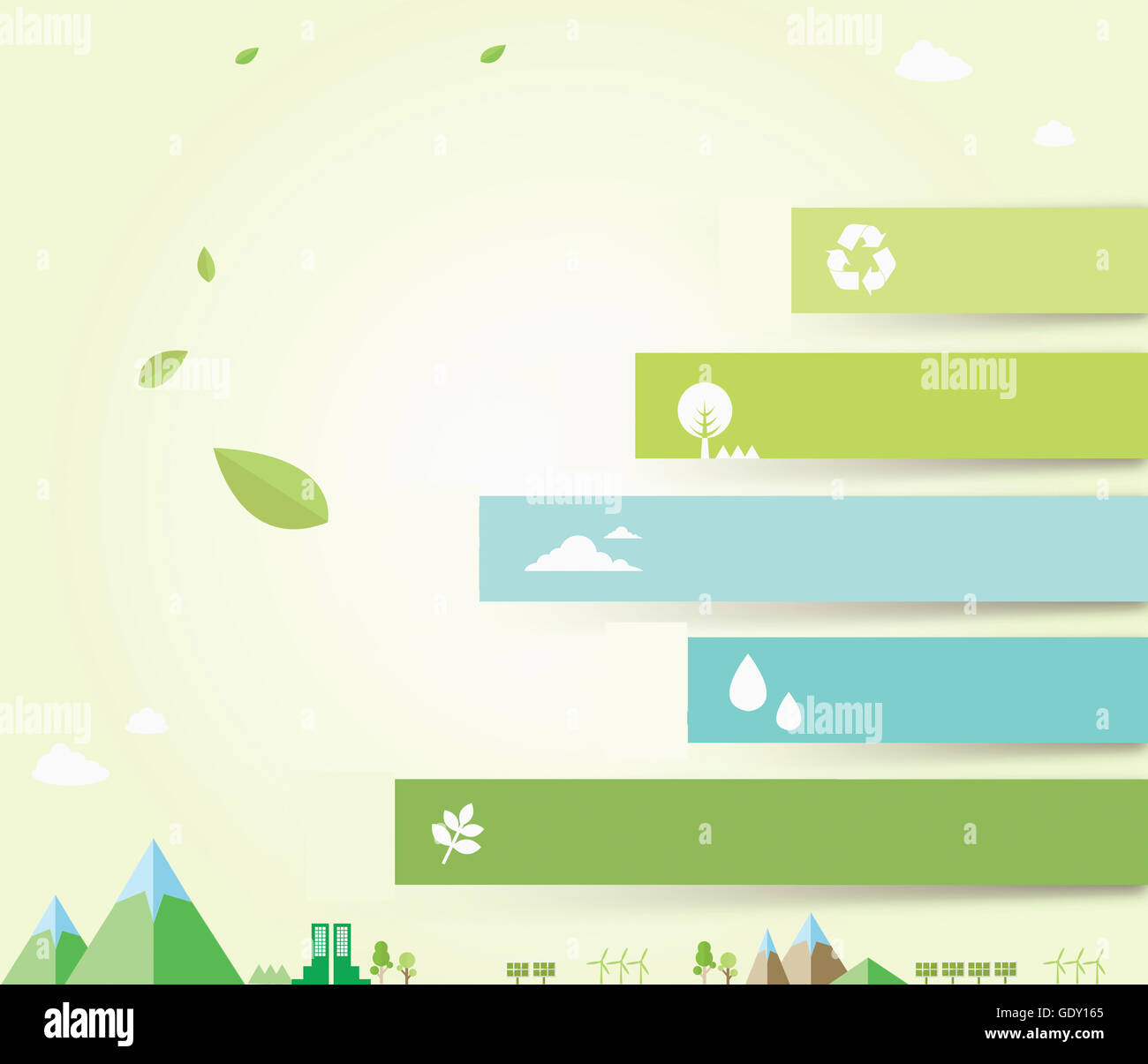 Infographic diagrams related to environmental protection Stock Photo ...