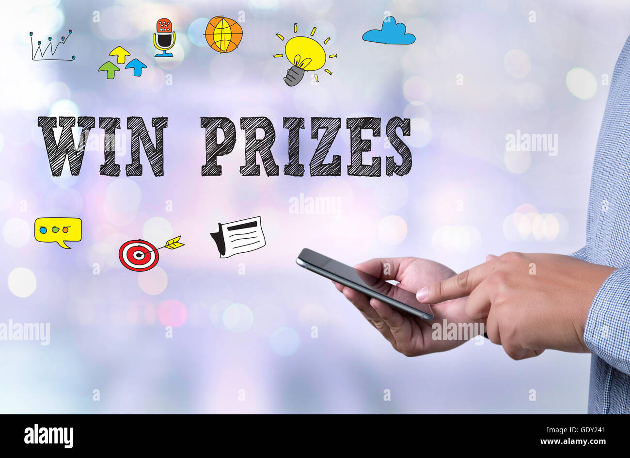 Win prizes hi-res stock photography and images - Alamy