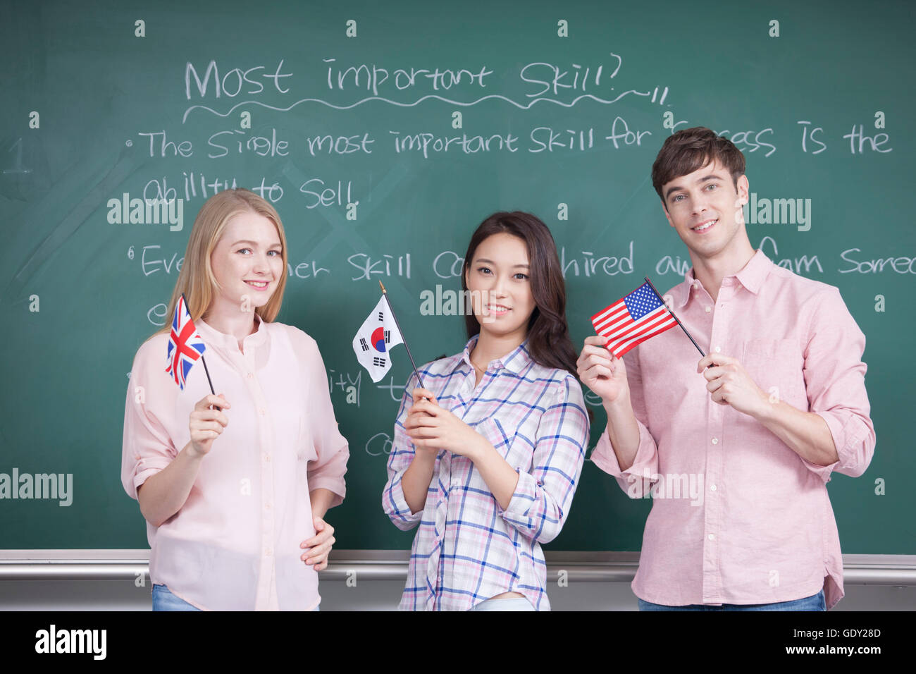 College flags hi-res stock photography and images - Alamy