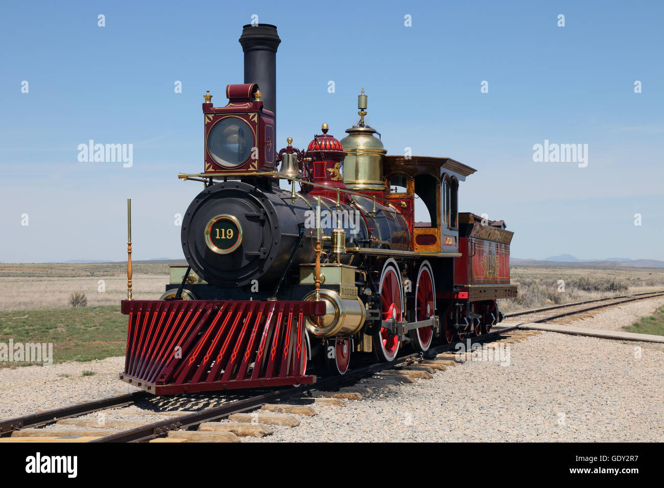 Promontory point railroad hi-res stock photography and images - Alamy