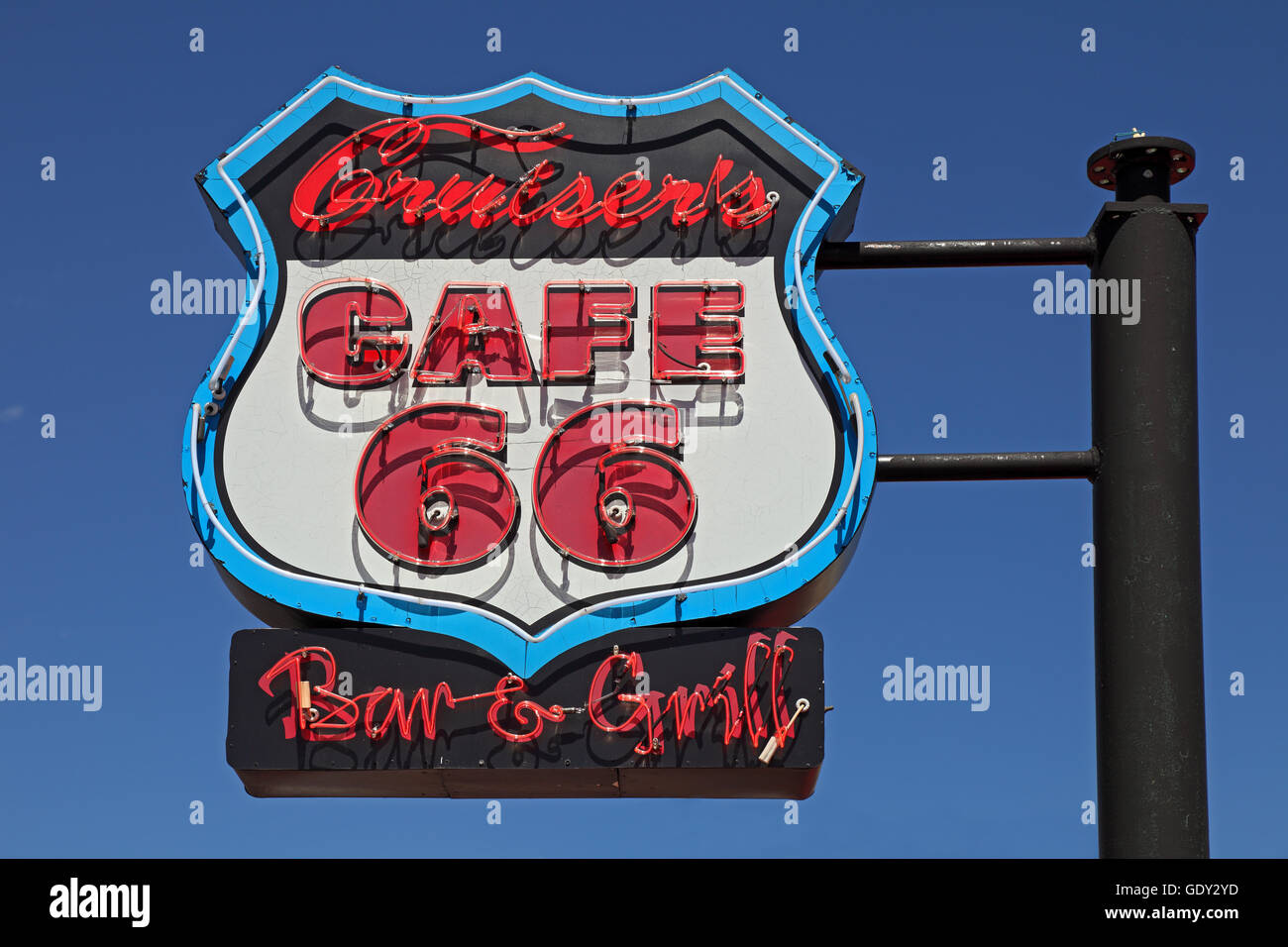 geography / travel, USA, Arizona, Cruisers Cafe 66 on Route 66 ...