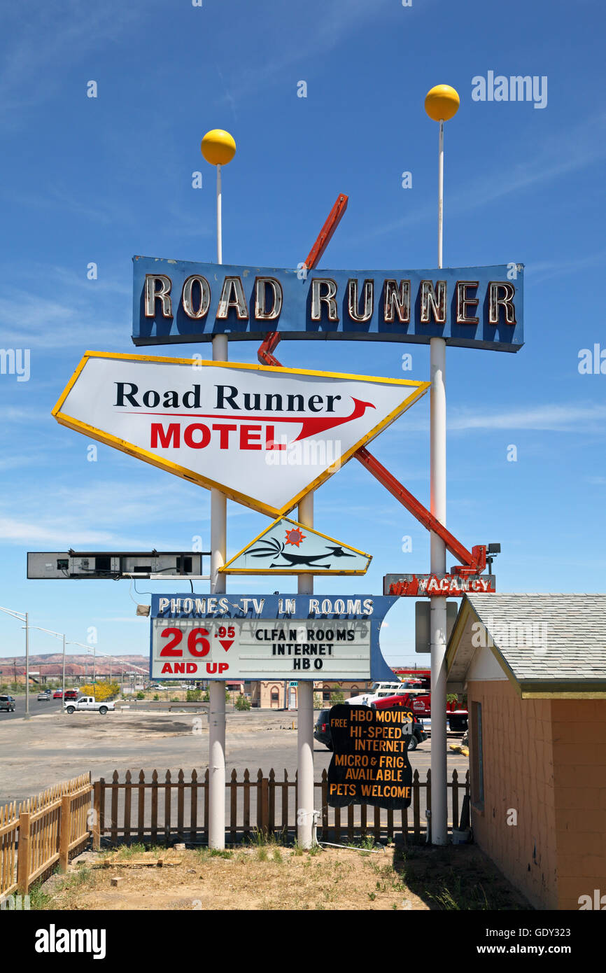 geography / travel, USA, New Mexico, Roadrunner Motel on Route 66 ...