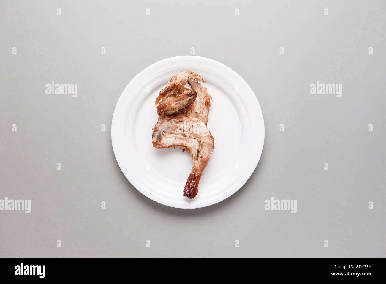 Chicken on plate Stock Photo - Alamy