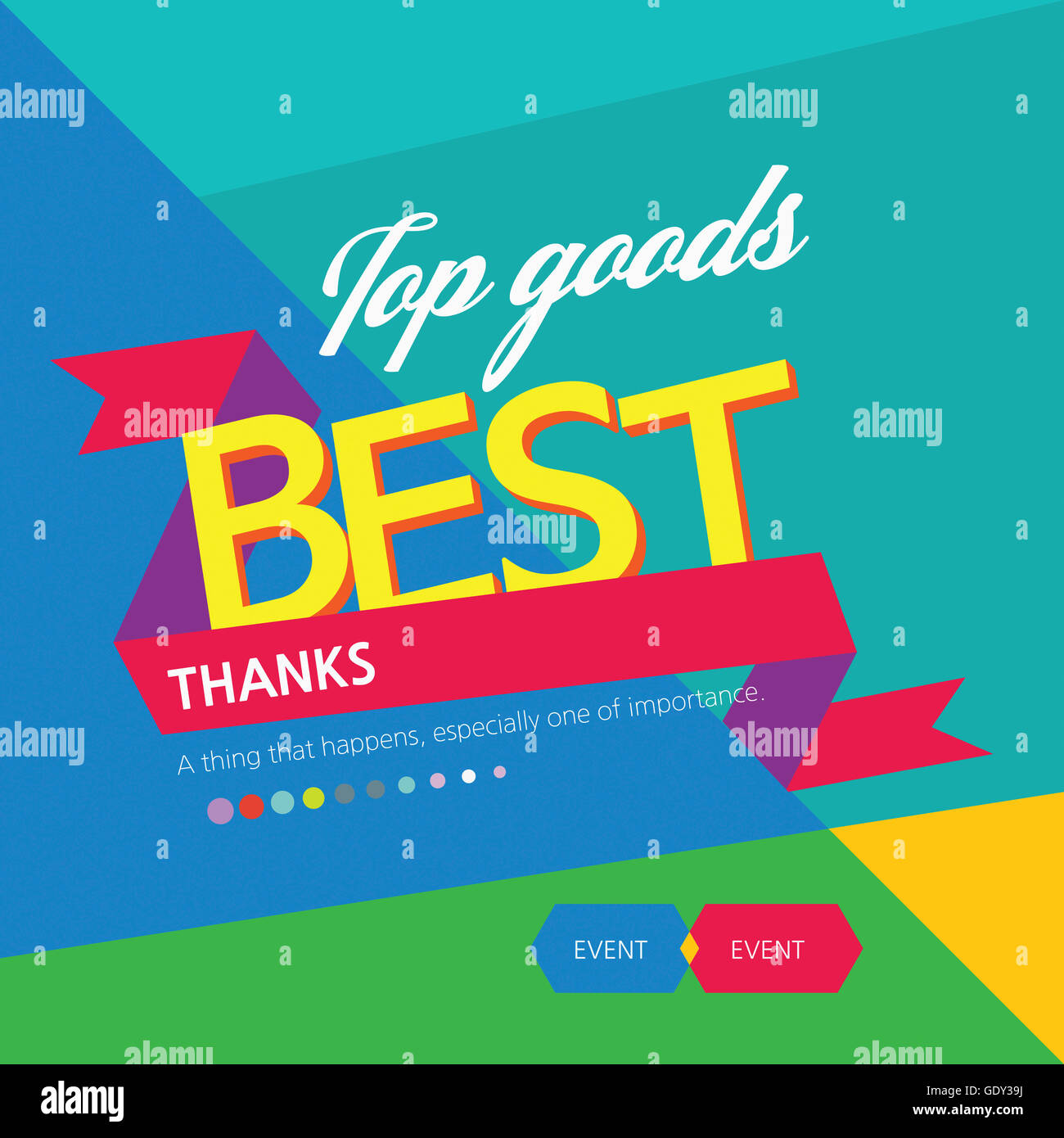 Background of event advertisement with typographical word of BEST TOP ...