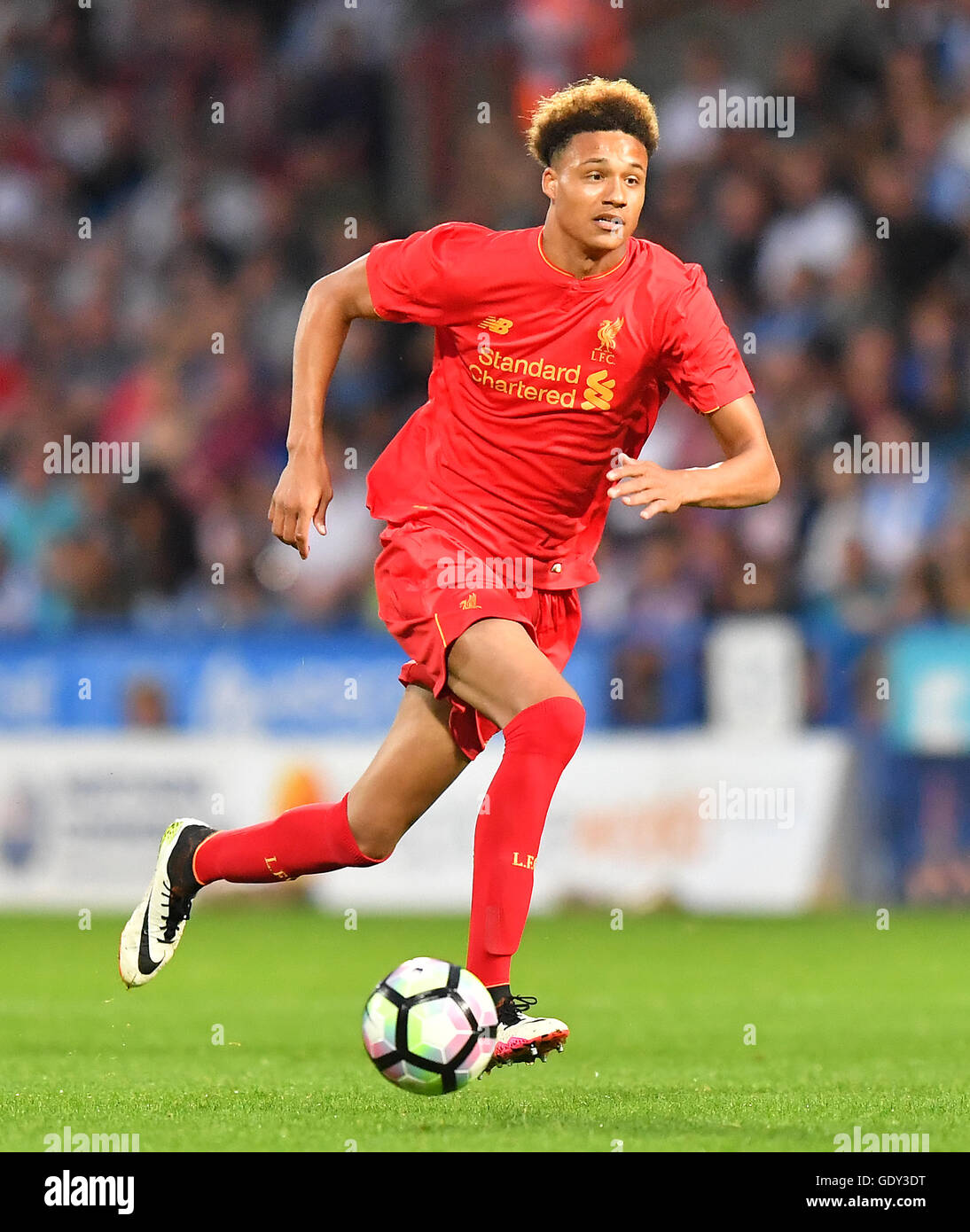 Goal keeper shamal george played up front hi-res stock photography and ...