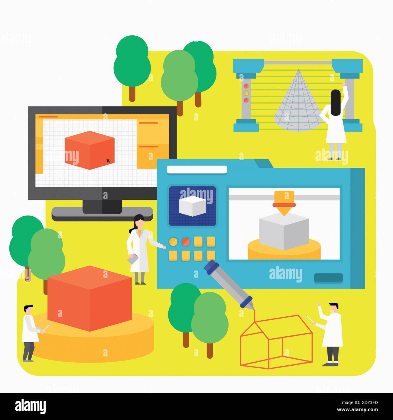 Illustration about high-technology in IT society Stock Photo - Alamy