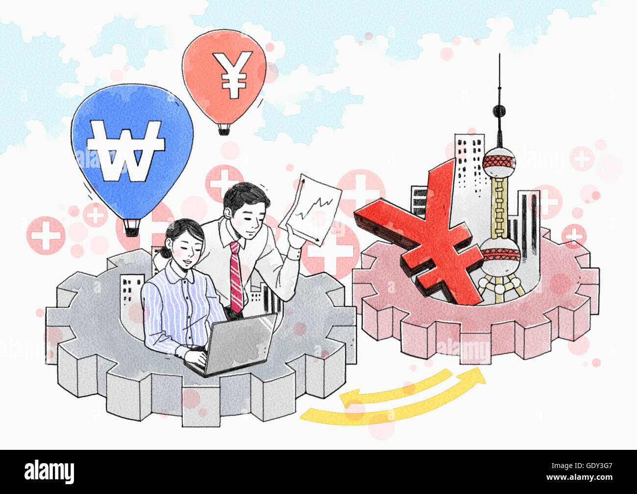 Global business in China Stock Photo - Alamy