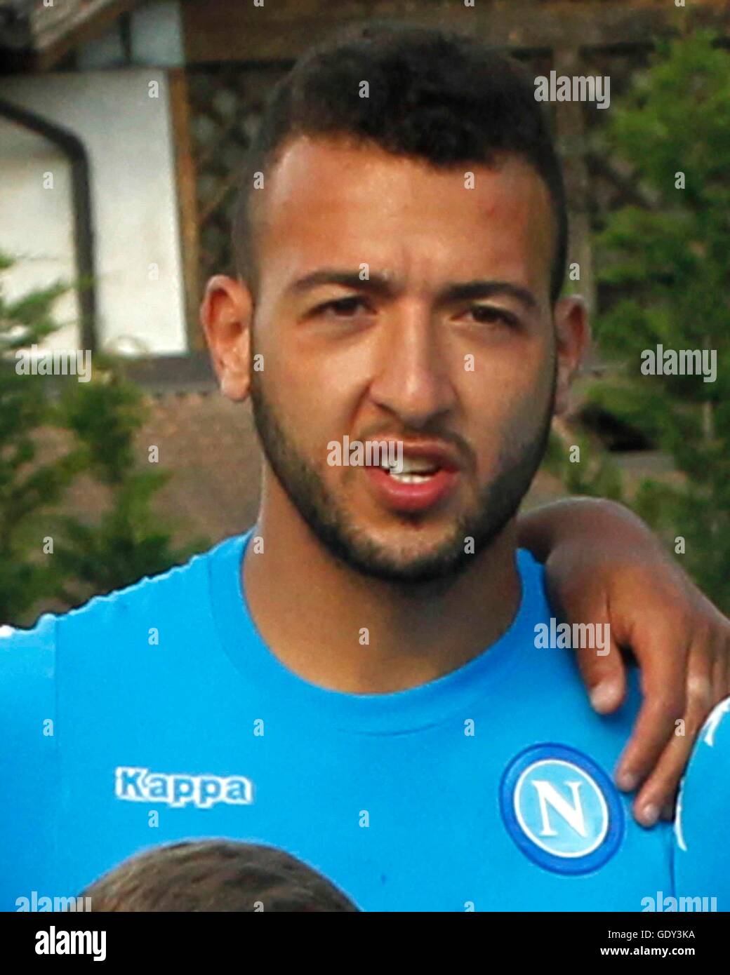 Dimaro, Italy. 18th July, 2016. Omar El Kaddouri of SSC Napoli during a ...
