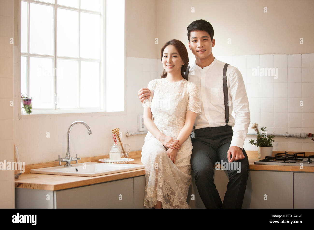 Sink in kitchen hi-res stock photography and images - Alamy