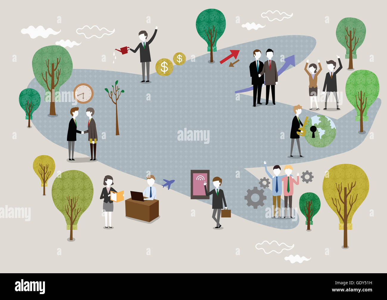 Illustration related to global business Stock Photo - Alamy
