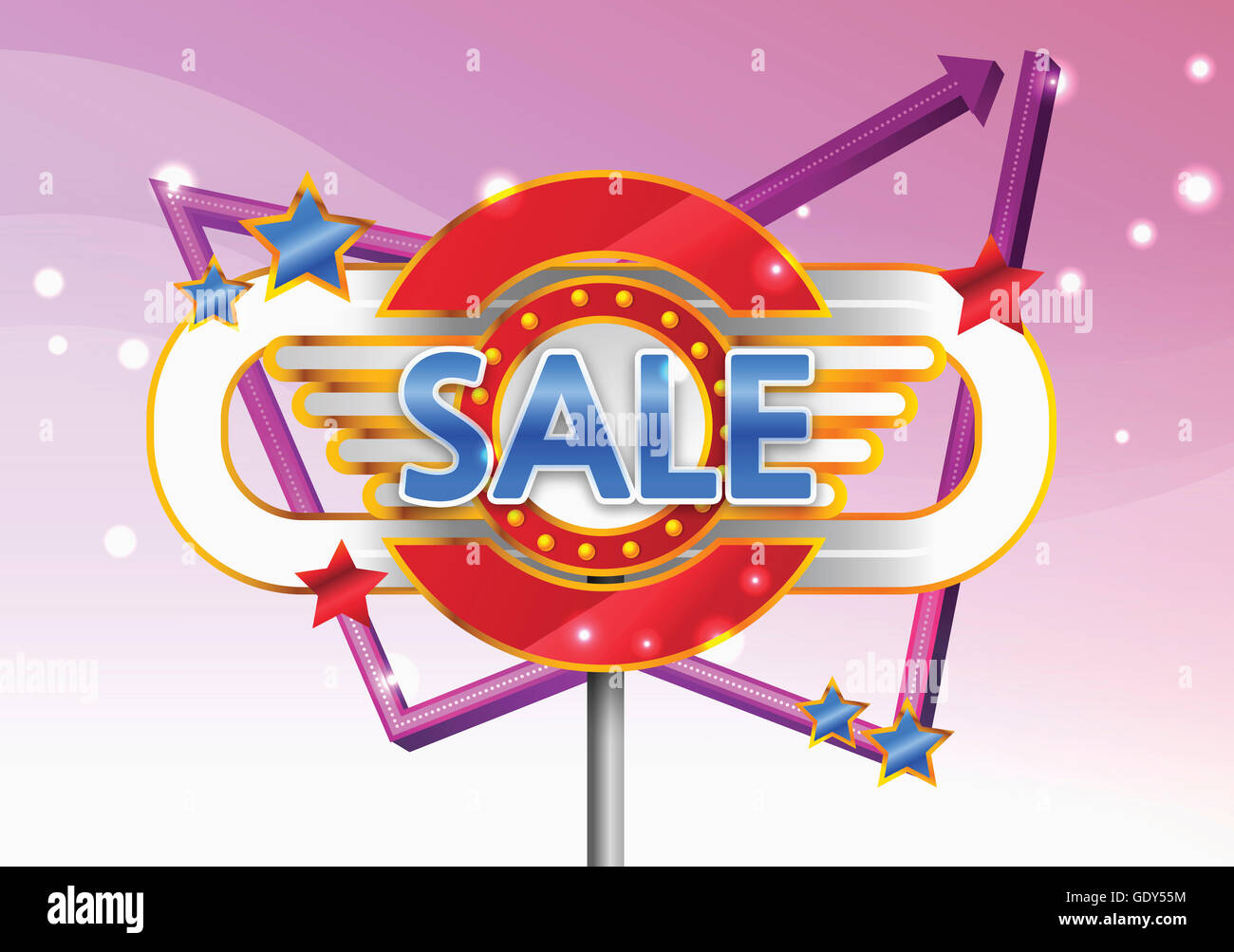 Neon sign advertisement for Sale Stock Photo - Alamy