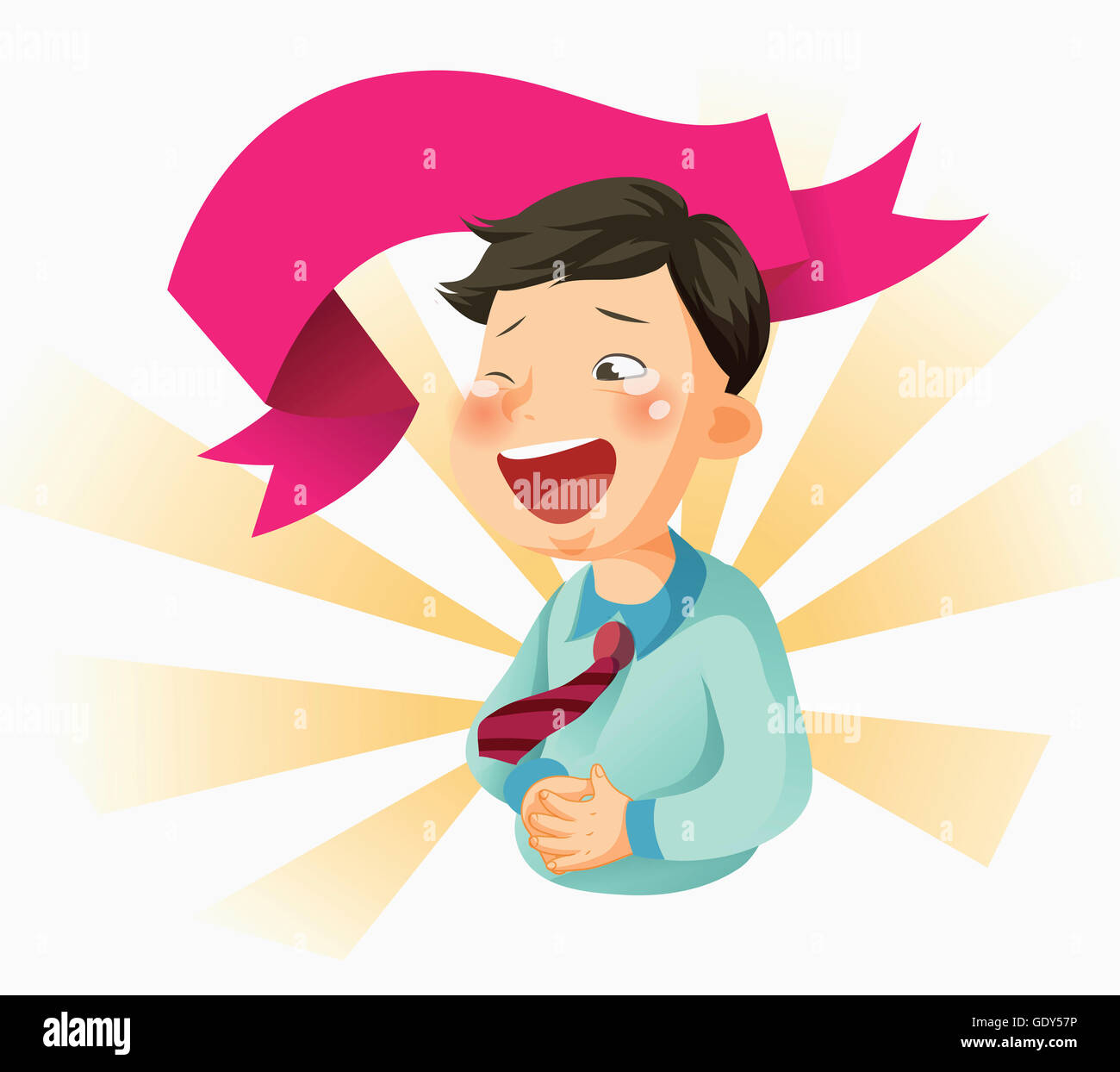 Smiling with tears in her eyes hi-res stock photography and images - Alamy