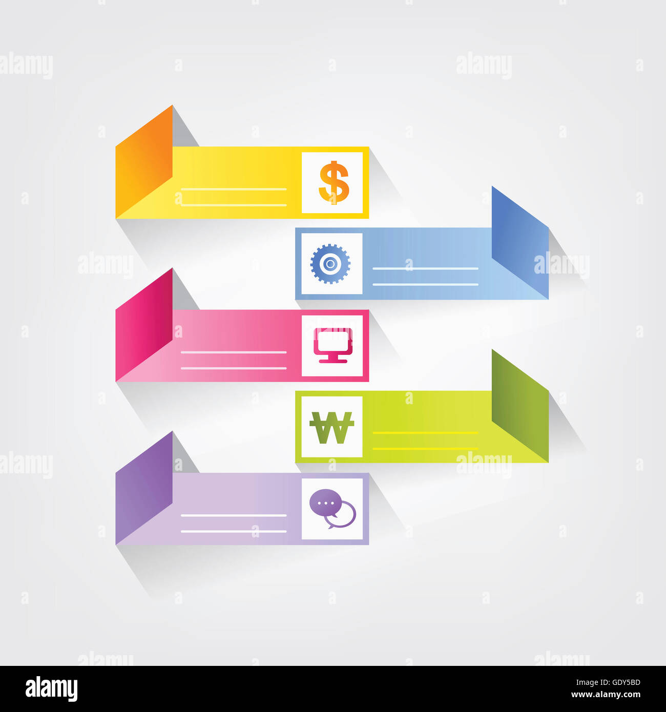 Infographic diagram of labels Stock Photo - Alamy