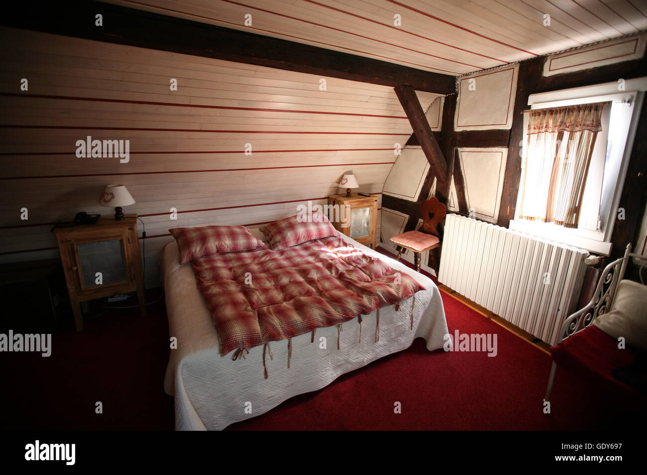 a hotel in the Village of Turckheim in the province of Alsace in France ...