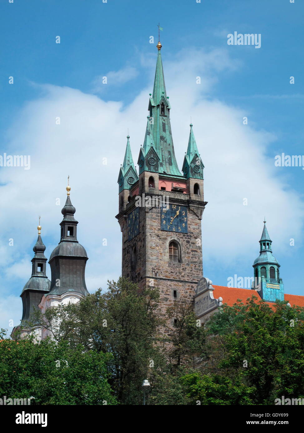 geography / travel, Czechia, Klatovy (Klattau), The Black Tower (1557 ...