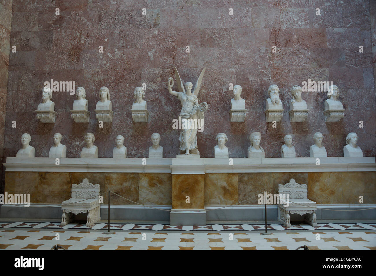 geography / travel, Germany, Bavaria, Donaustauf, Busts of famous ...