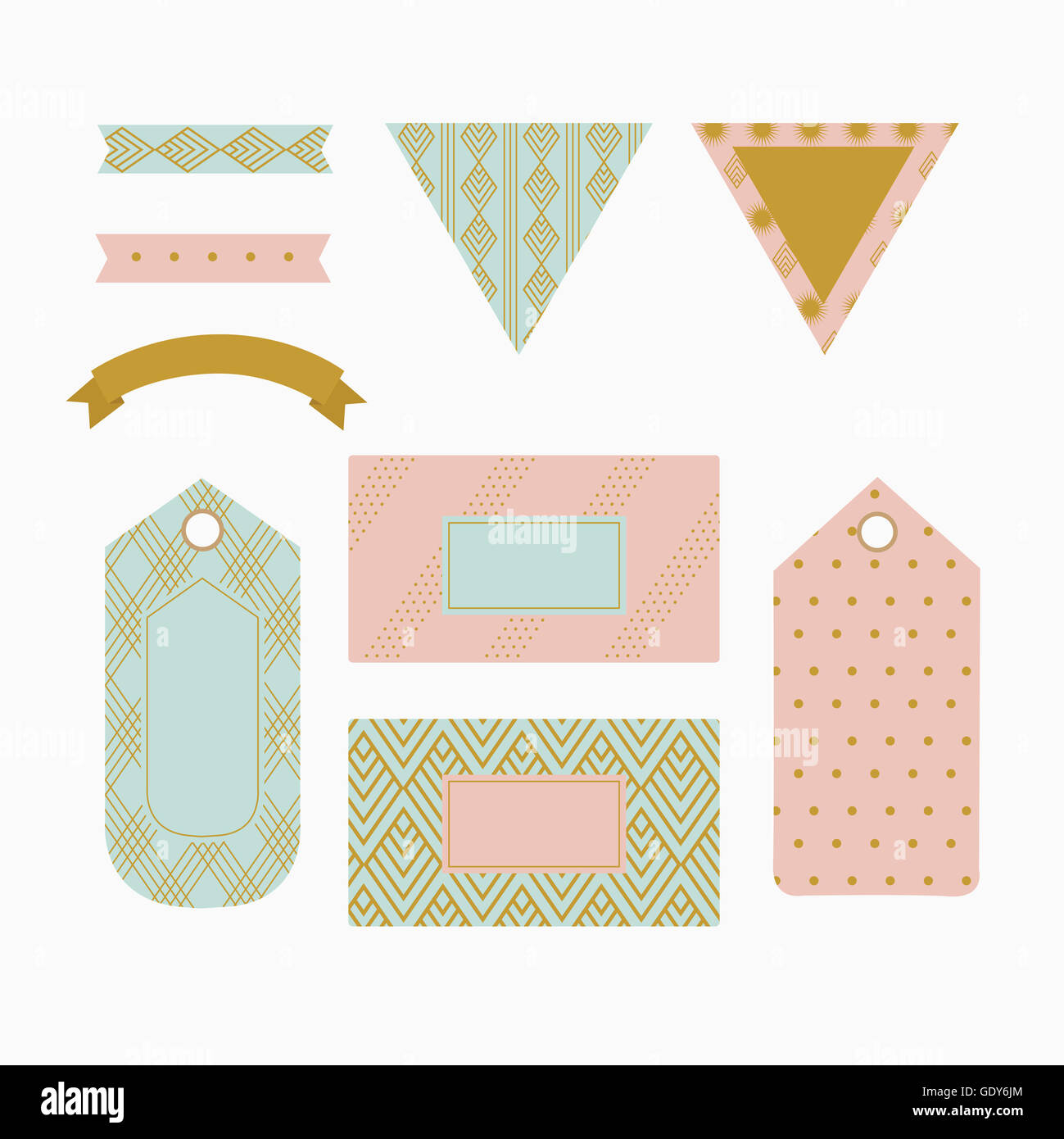 Set of various tags and labels Stock Photo - Alamy