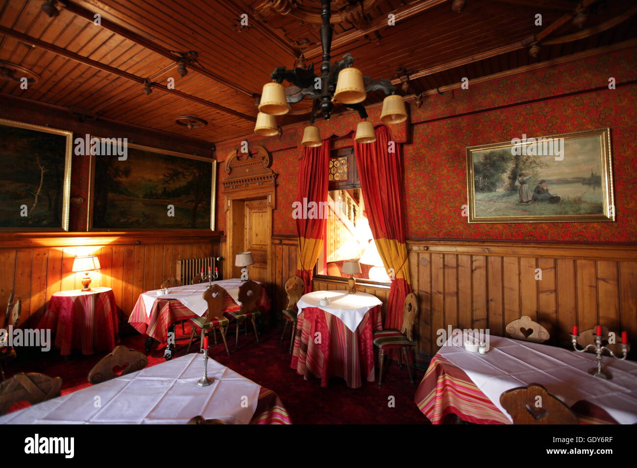 a Hotel in the Village of Turckheim in the province of Alsace in France ...