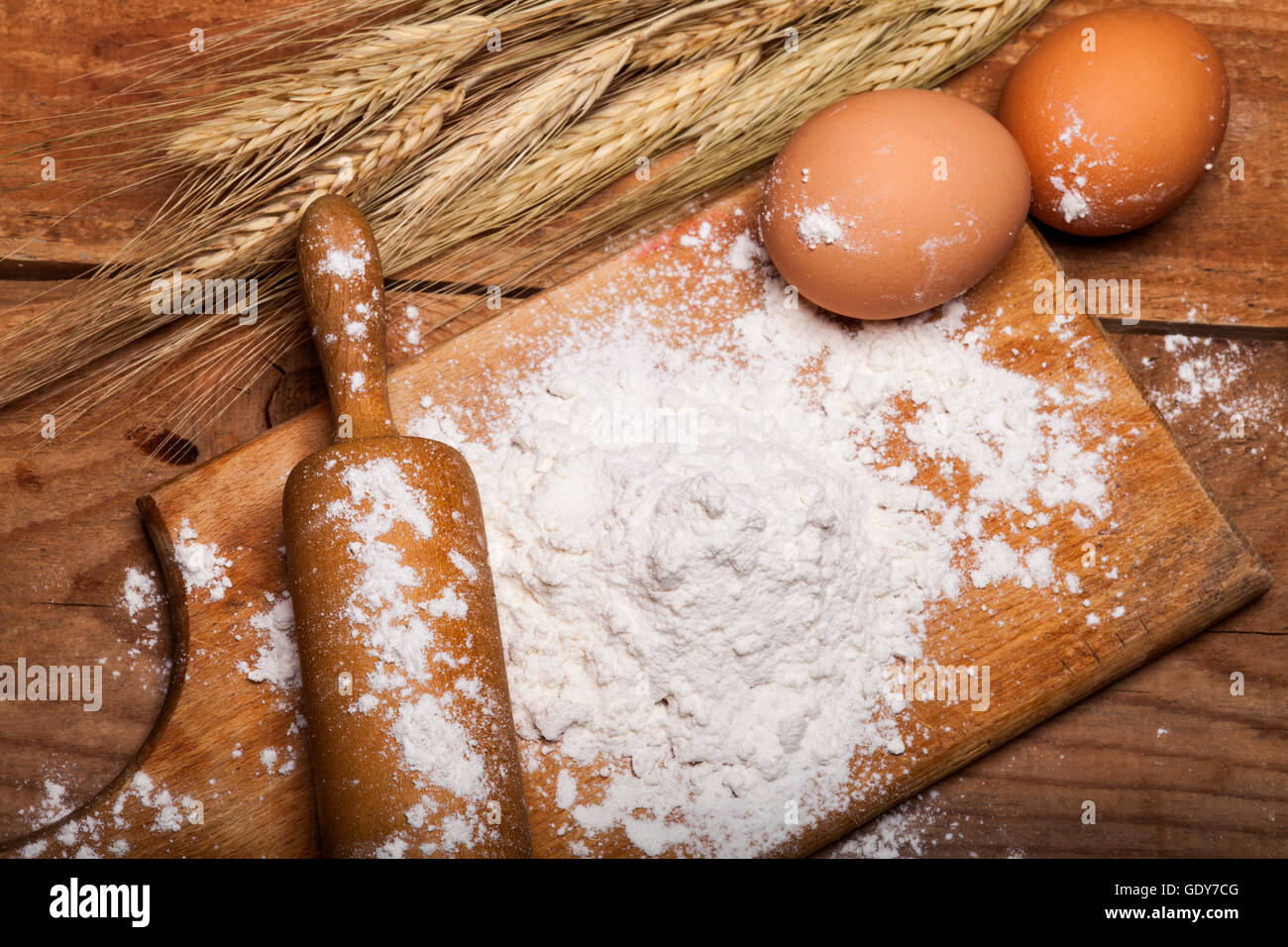 Ingredients for bakery products Stock Photo - Alamy